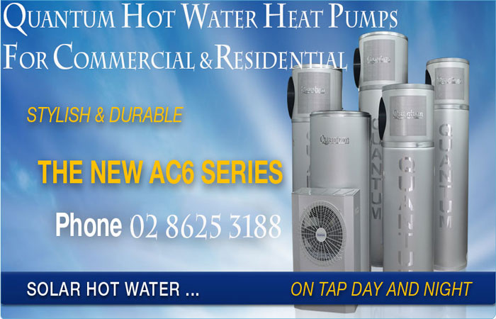 Qunatum hot water heat pump| water heaters| | All Stars Air Conditioning